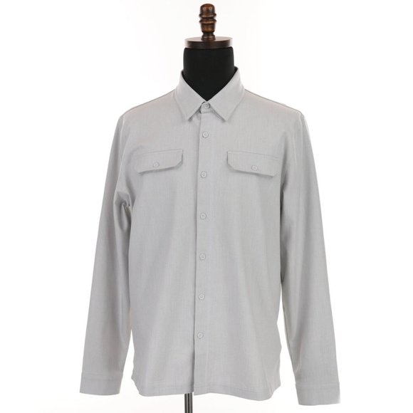 Public Red | Shirts | Public Rec Stretch Thermal Button Down Mens Large ...